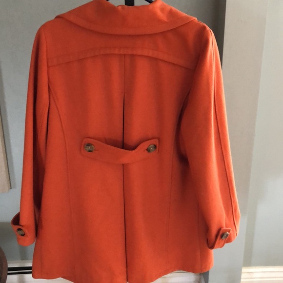 Sundance | Jackets & Coats | Orange Pea Coat From Sundance | Poshmark